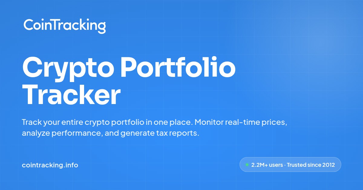 Crypto Portfolio Tracker | CoinTracking